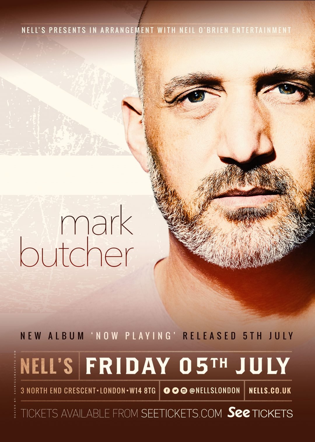 Mark Butcher Announces New Album And July 2019 London Album Release Show